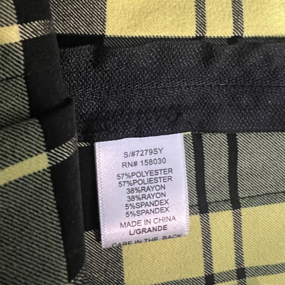 Love Tree | Skirts | Love Tree Yellow Black Plaid Pleated Mini Skater ...